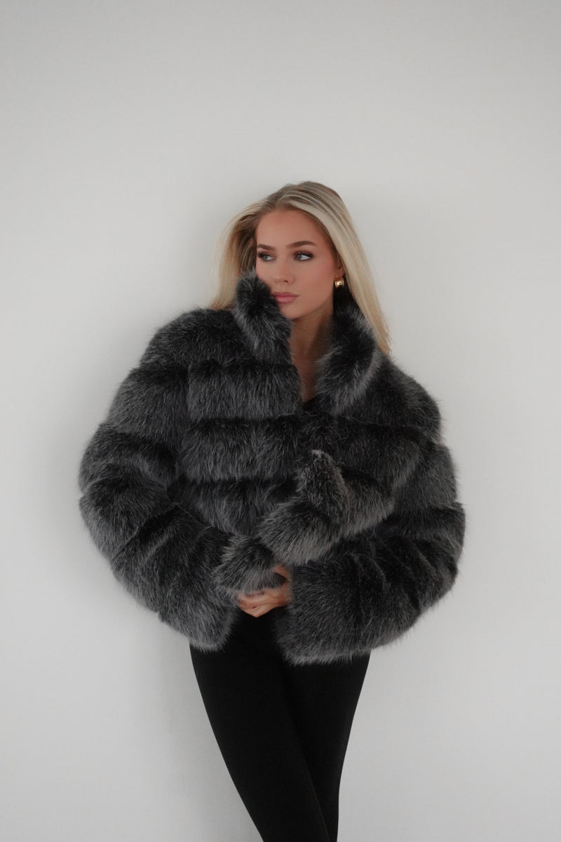 GREY PREMIUM FAUX FUR – DTL Sport